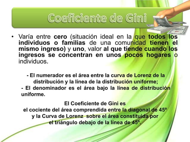 El coeficiente de gini | PPTX