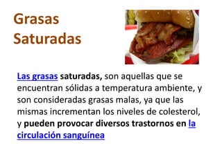 El colesterol y las grasas | PPTX