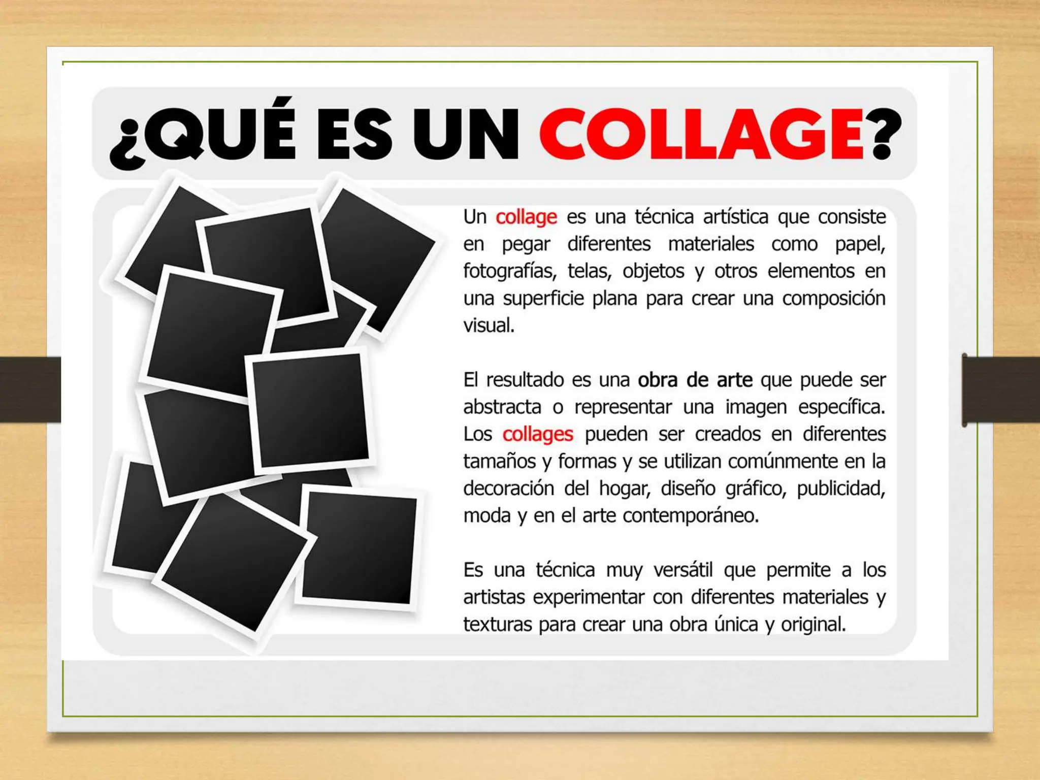 EL COLLAGE ARTE Y CULTURA para la paz colegio tecnologico | PPTX