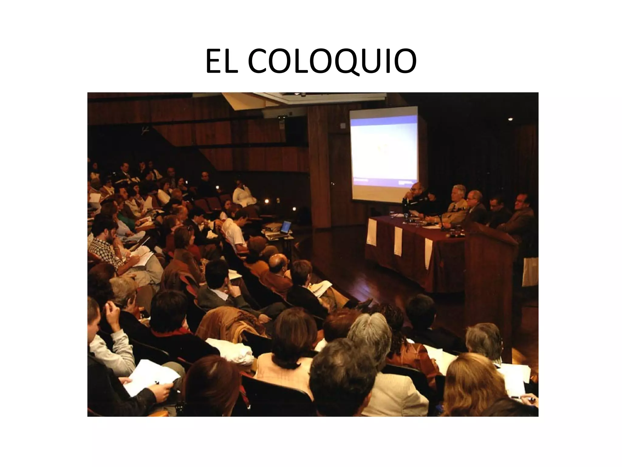 El coloquio | PPT
