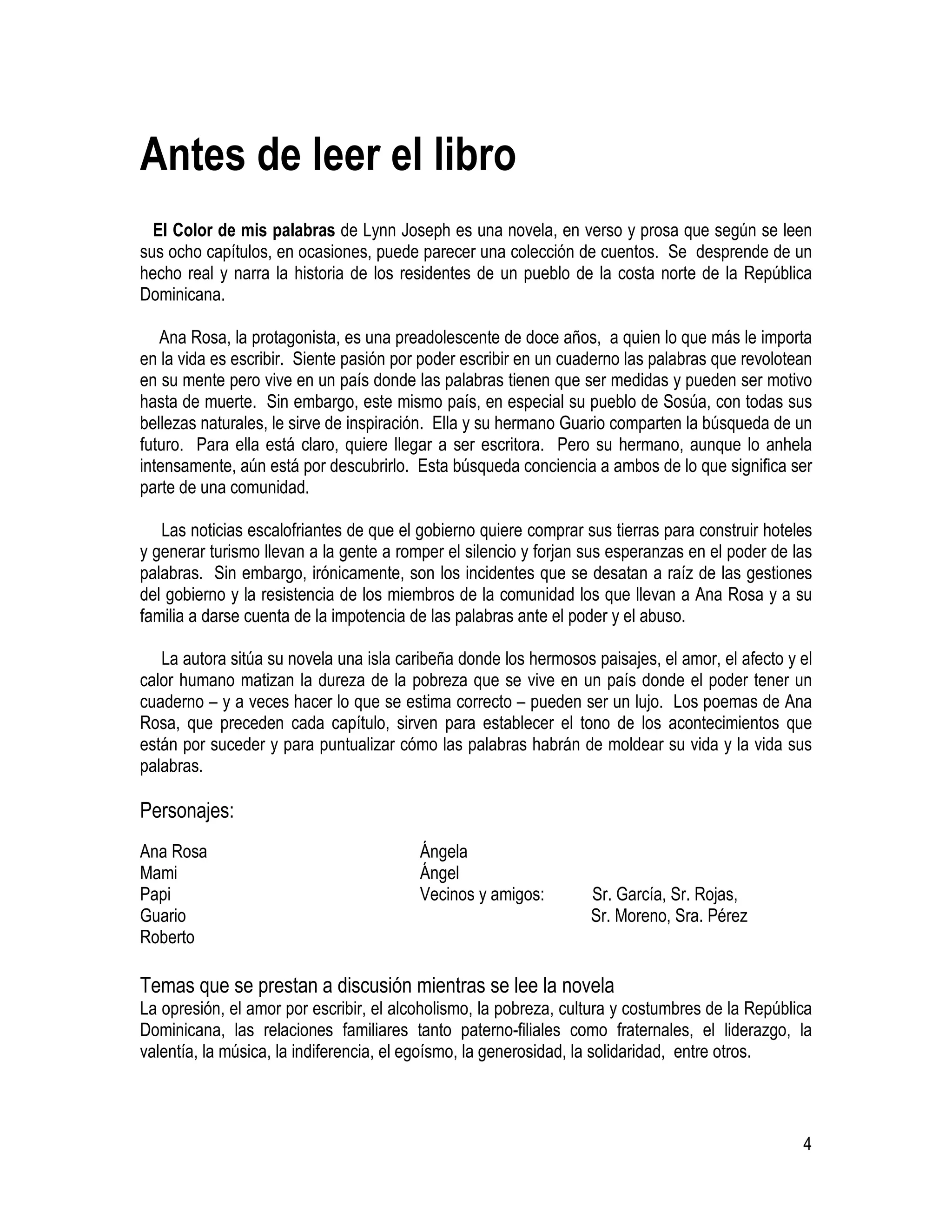 El color de mis palabras | PDF | Genres