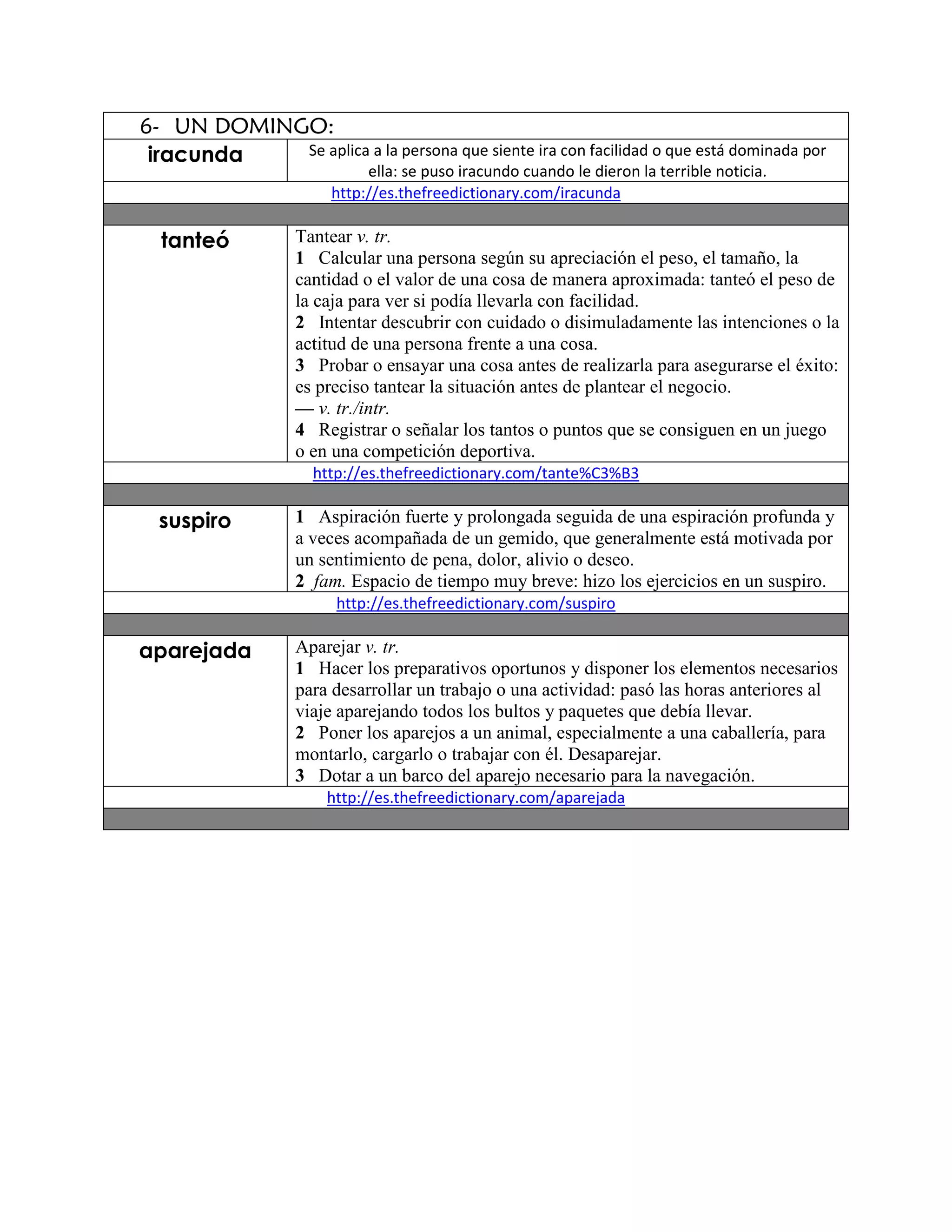 El color de mis palabras vocabulario | PDF