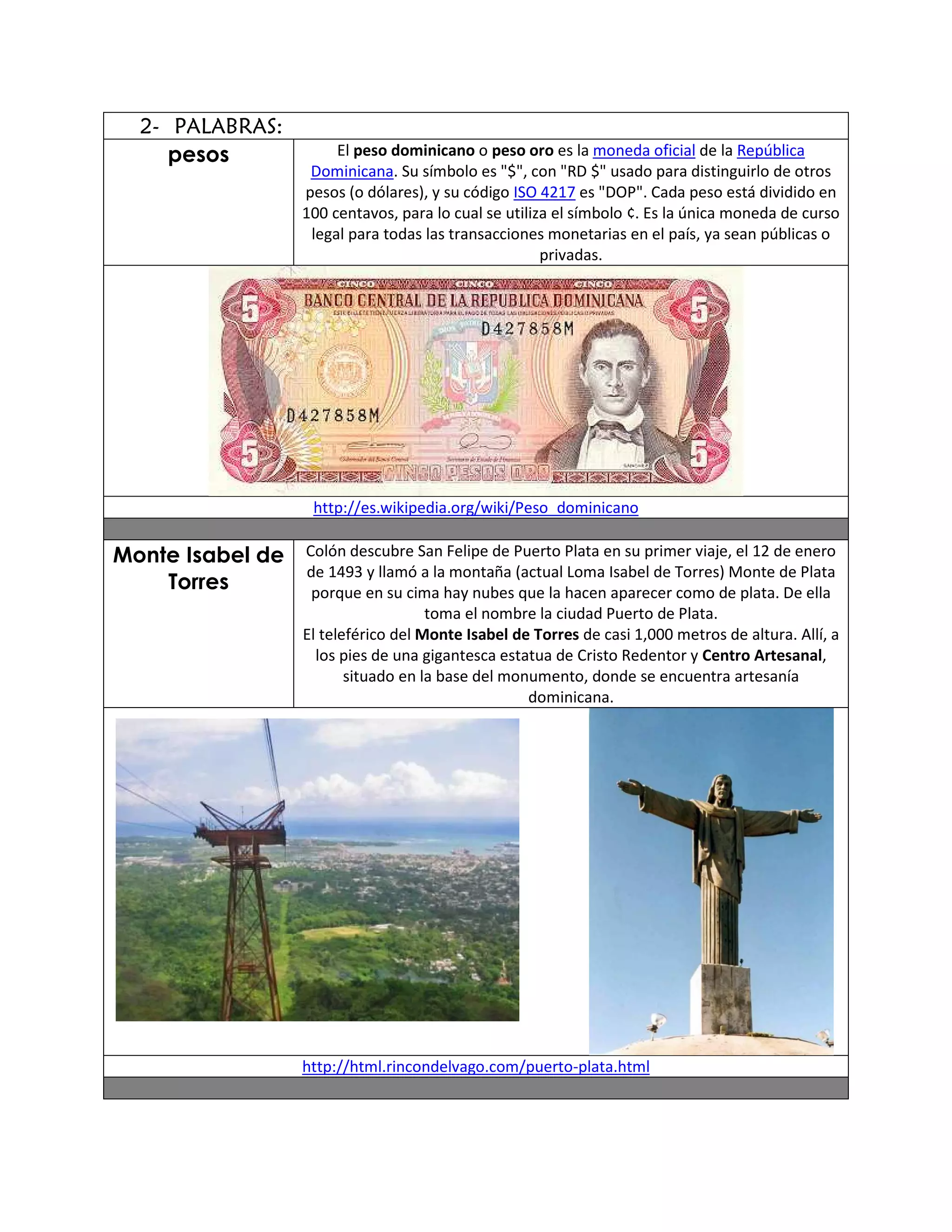 El color de mis palabras vocabulario | PDF