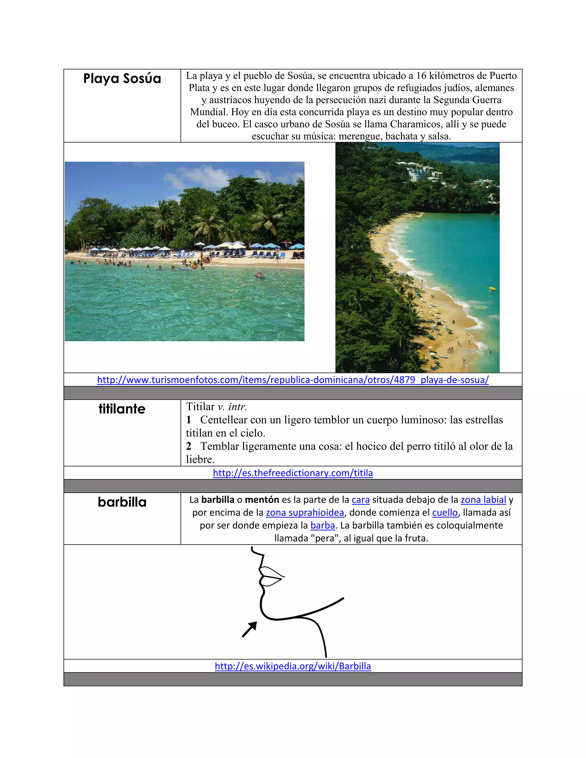 El color de mis palabras Vocabulario | PDF