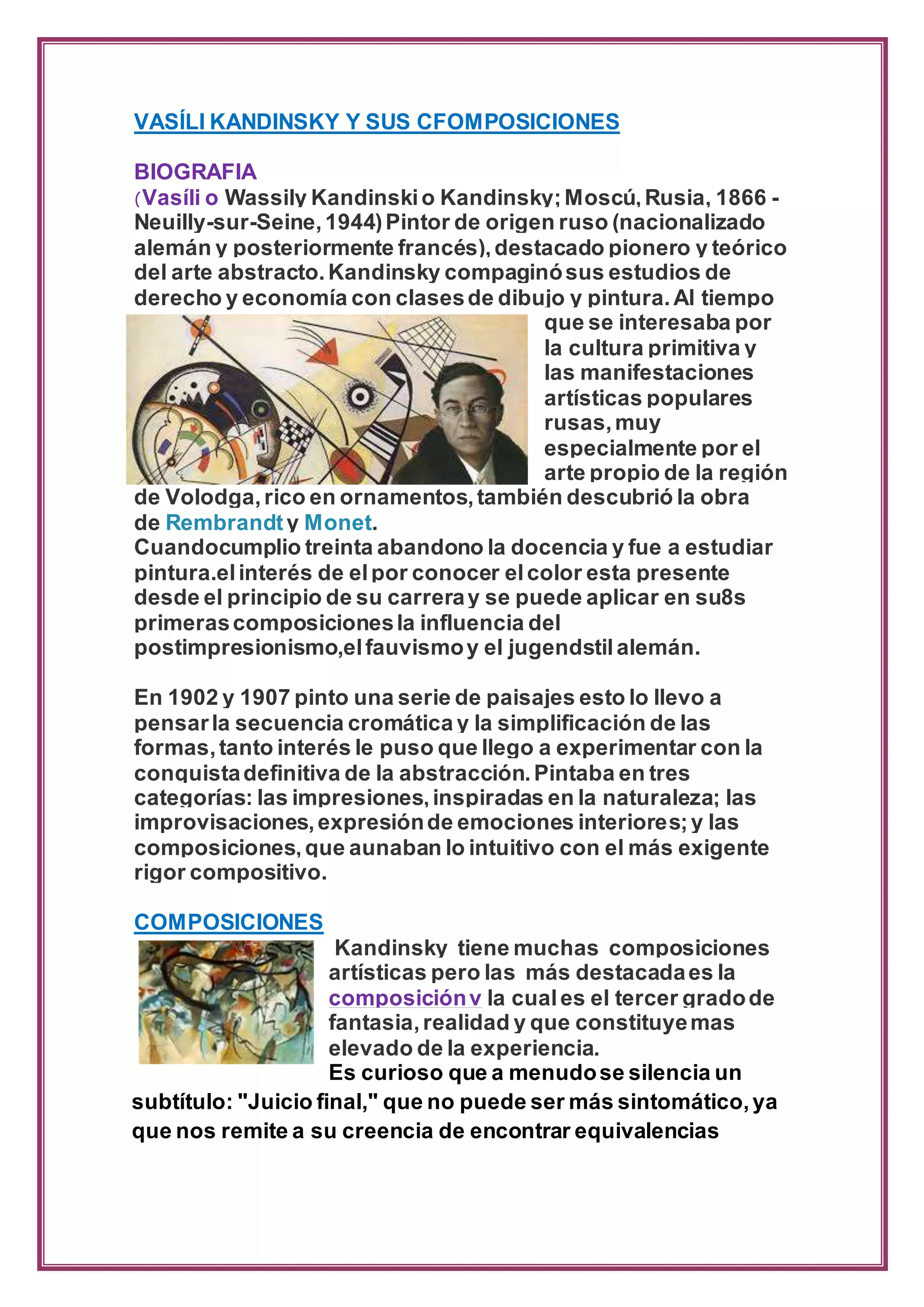 El color y su historia | DOCX