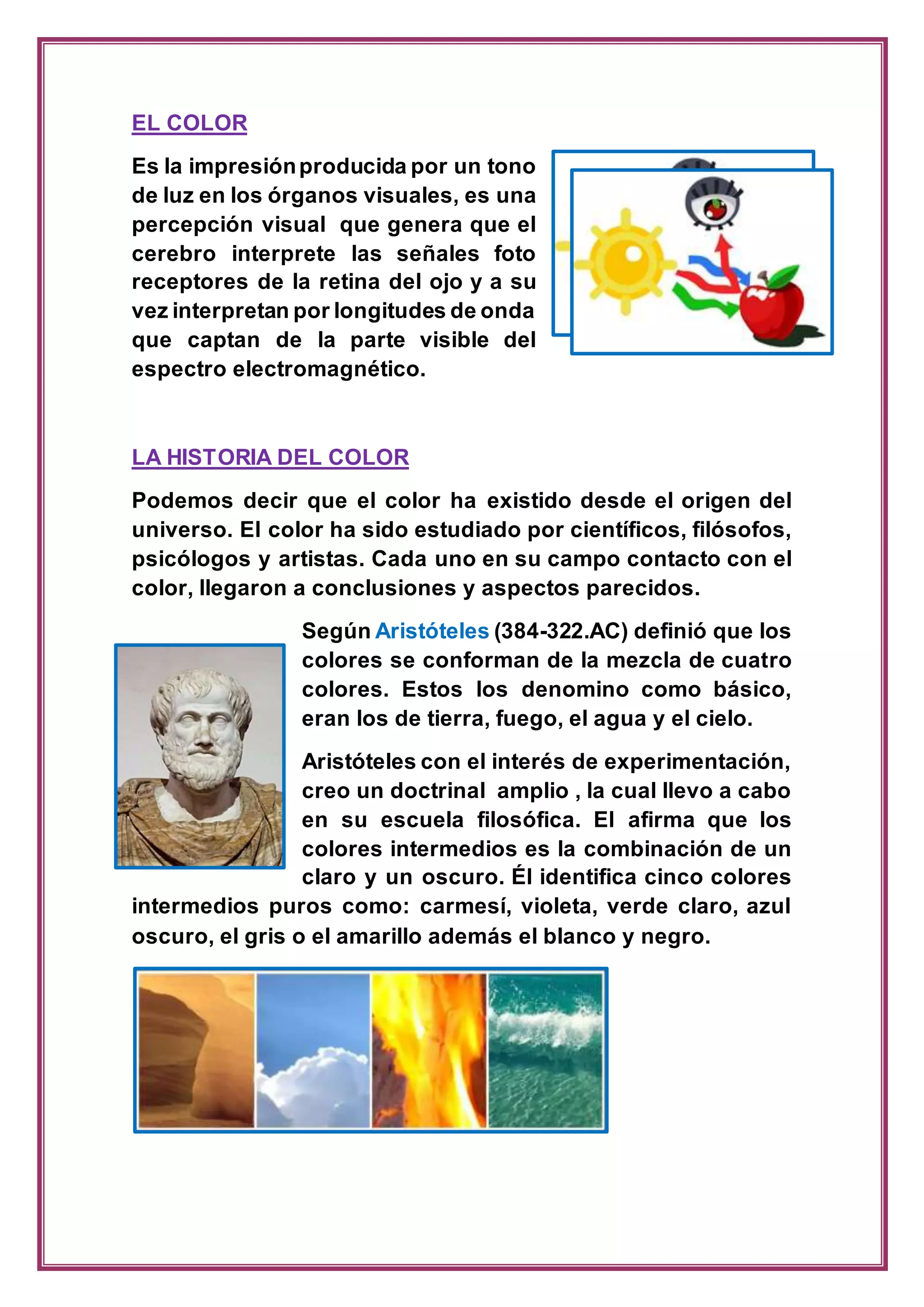 El color y su historia | DOCX