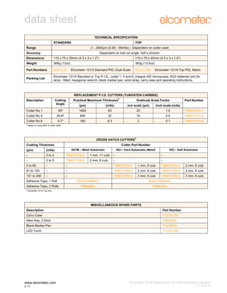 Elcometer 121 4-standard-top-paint-inspection-gauges is designed to ...
