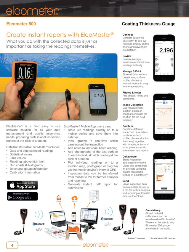 Elcometer 500 coating thickness gauge english (1) | PDF