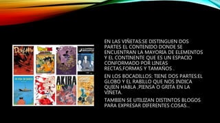 El comic y sus elementos | PPTX