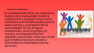 Fomentar EL COMPAÑERISMO y la convivencia | PPTX