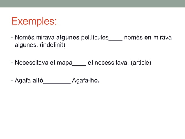 El complement directe | PPT