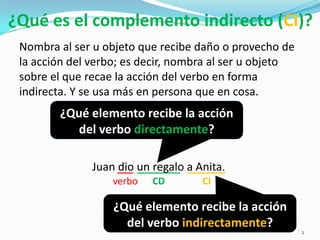 El complemento indirecto | PPTX