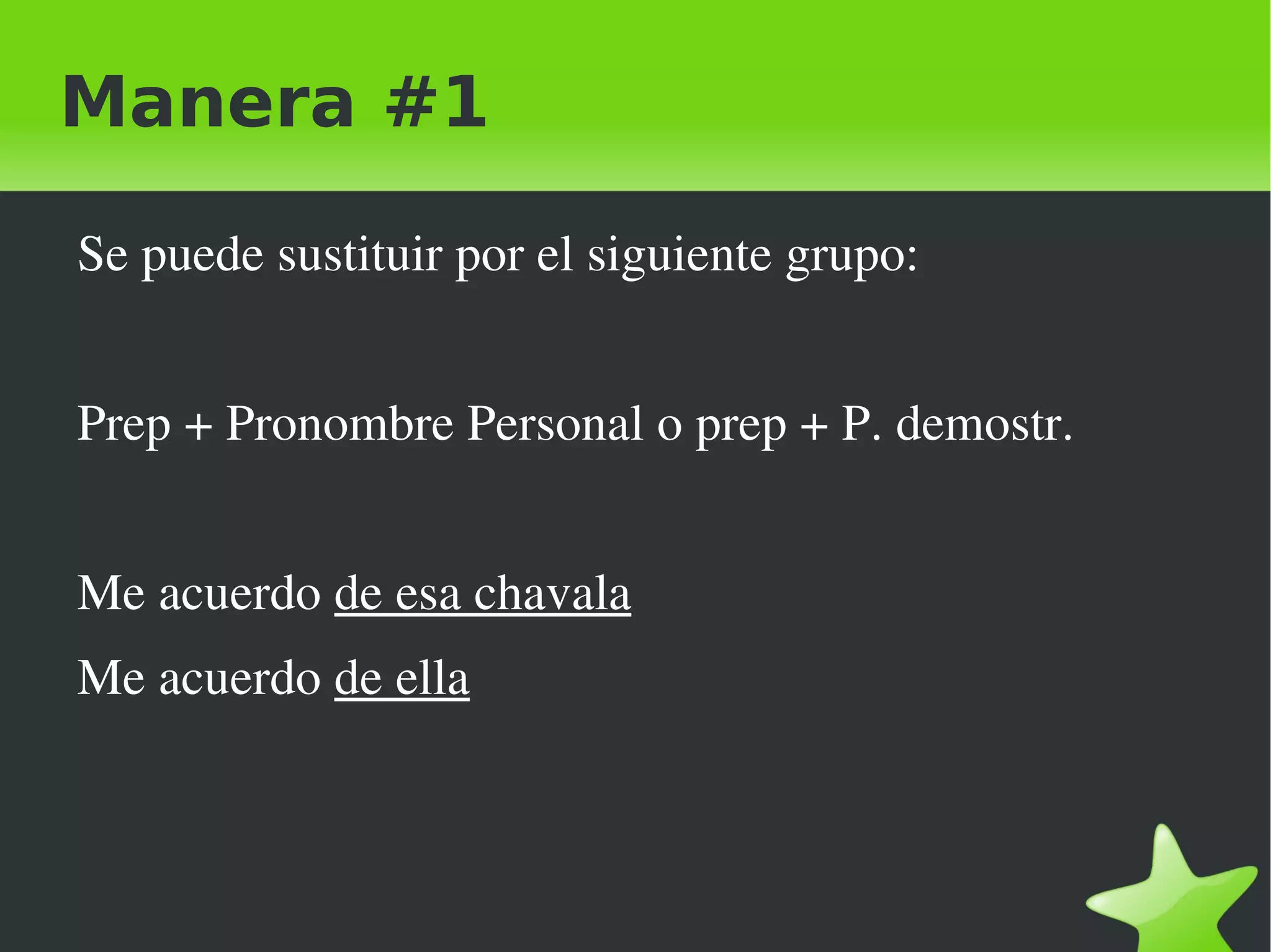 El complemento preposicional | PPT