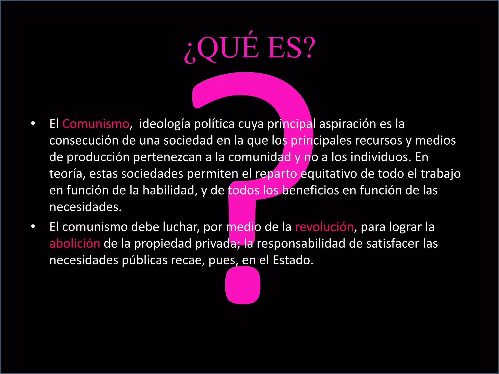El comunismo | PPTX