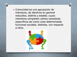 El Concepto de Comunidad | PPTX