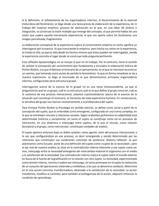 El Concepto de Grupo y los principios Organizadores de la Estructura ...