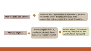 El concepto de persona en la filosofía | PPTX