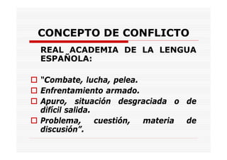 El conflicto | PDF