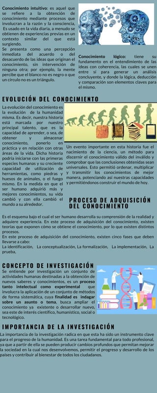 El conocimiento | PDF
