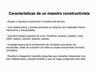 El constructivismo | PPTX