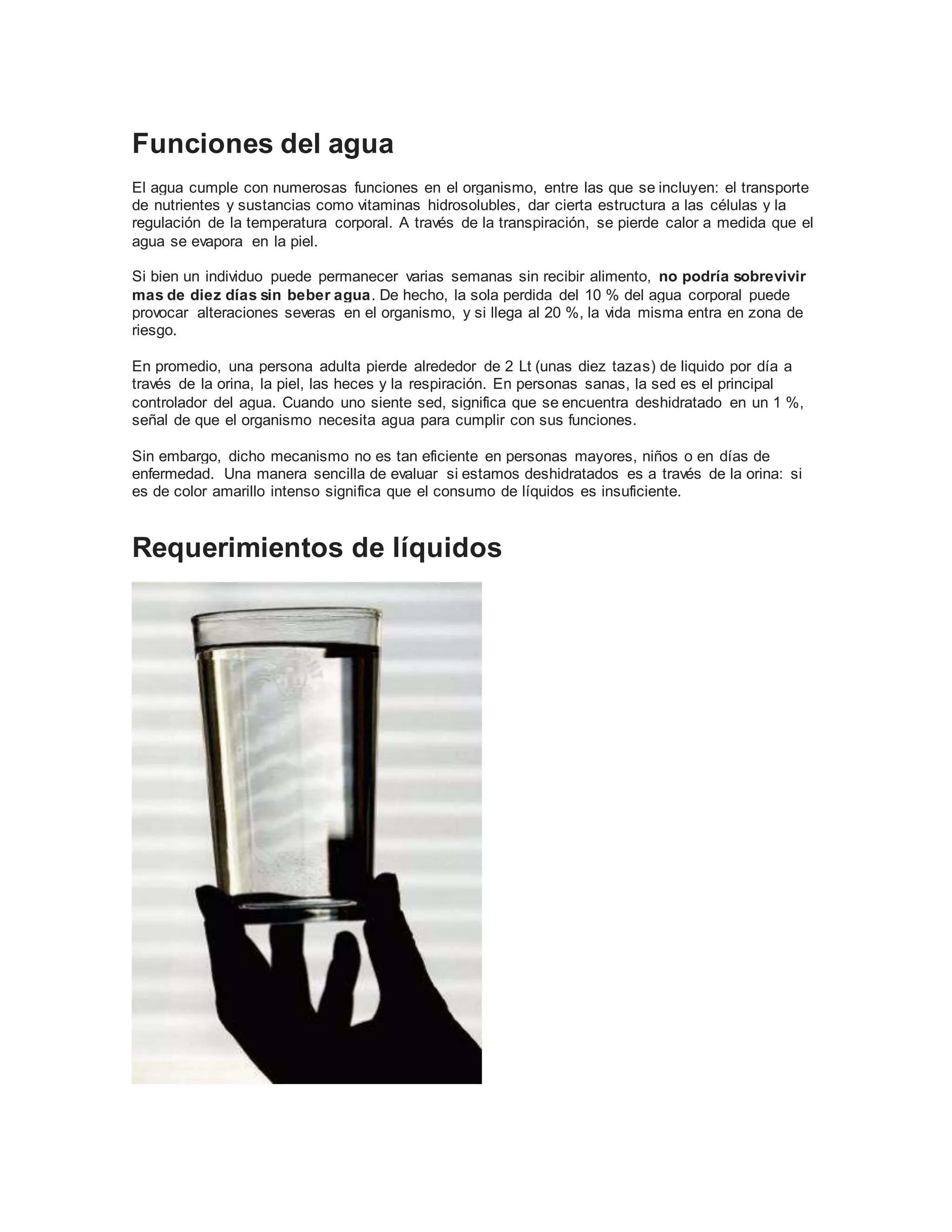 El consumo de agua simple potable | PDF