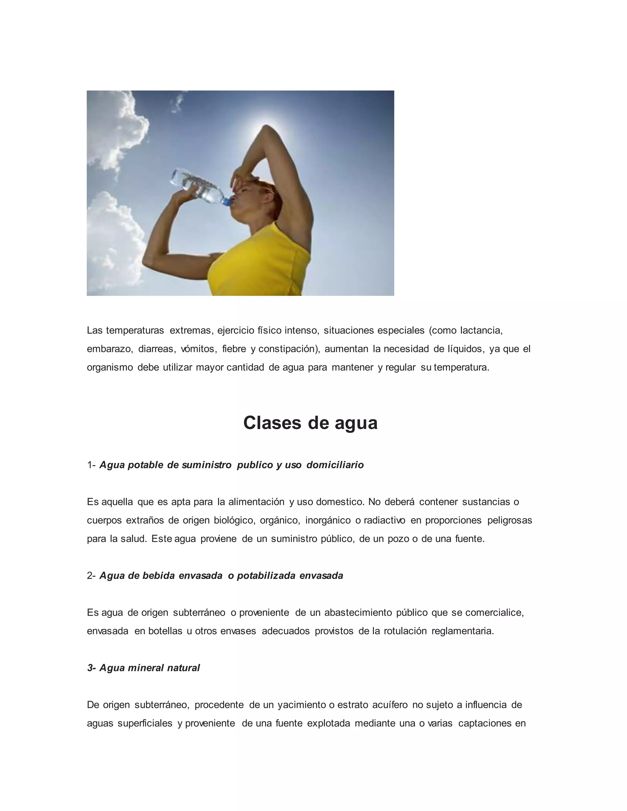 El consumo de agua simple potable | PDF