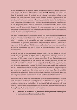 El contencioso tributario ¿evolucion o involucion? | PDF
