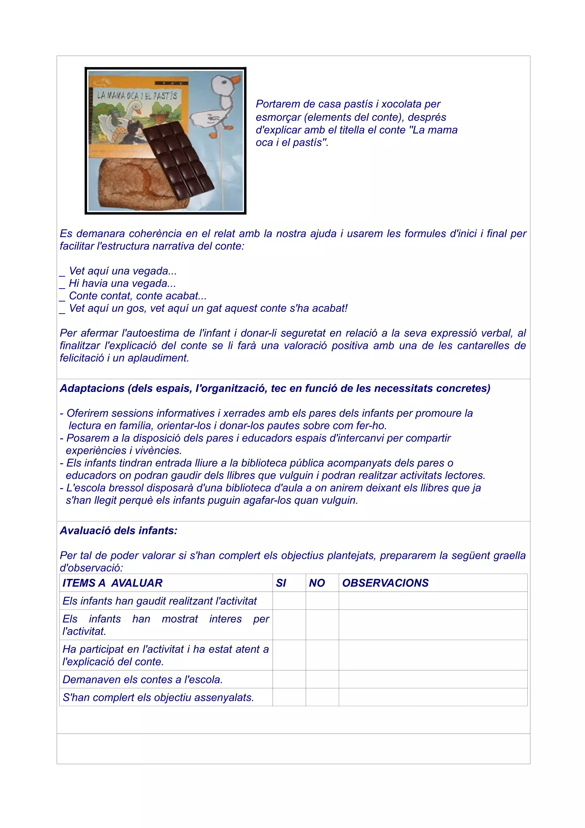 Activitat El conte viatger | PDF