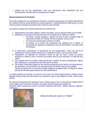 Activitat El conte viatger | PDF