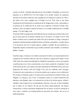 El contrato mutuo | DOCX