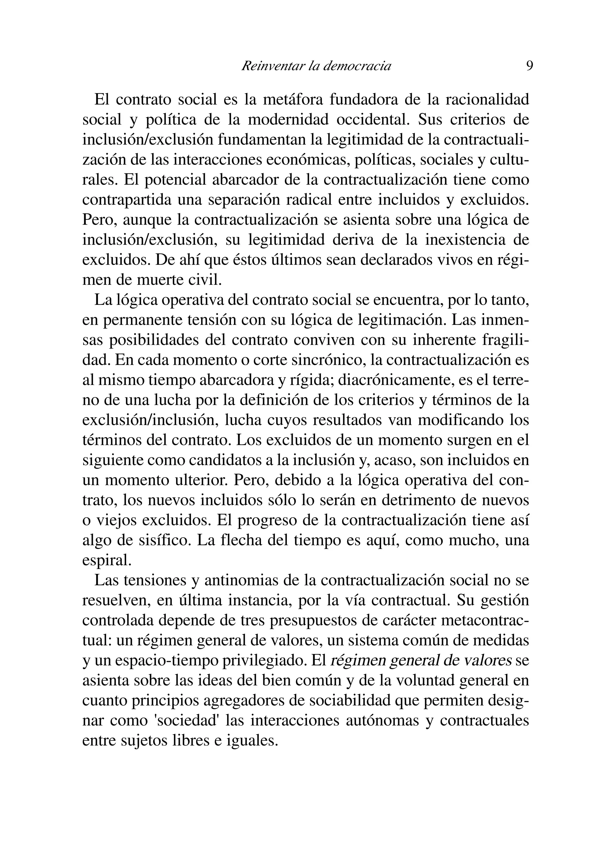 El contrato social de la modernidad | PDF