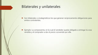 El contrato y sus clasificaciones | PPTX