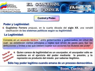 El control del poder | PPTX