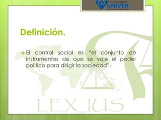 El control social | PPSX