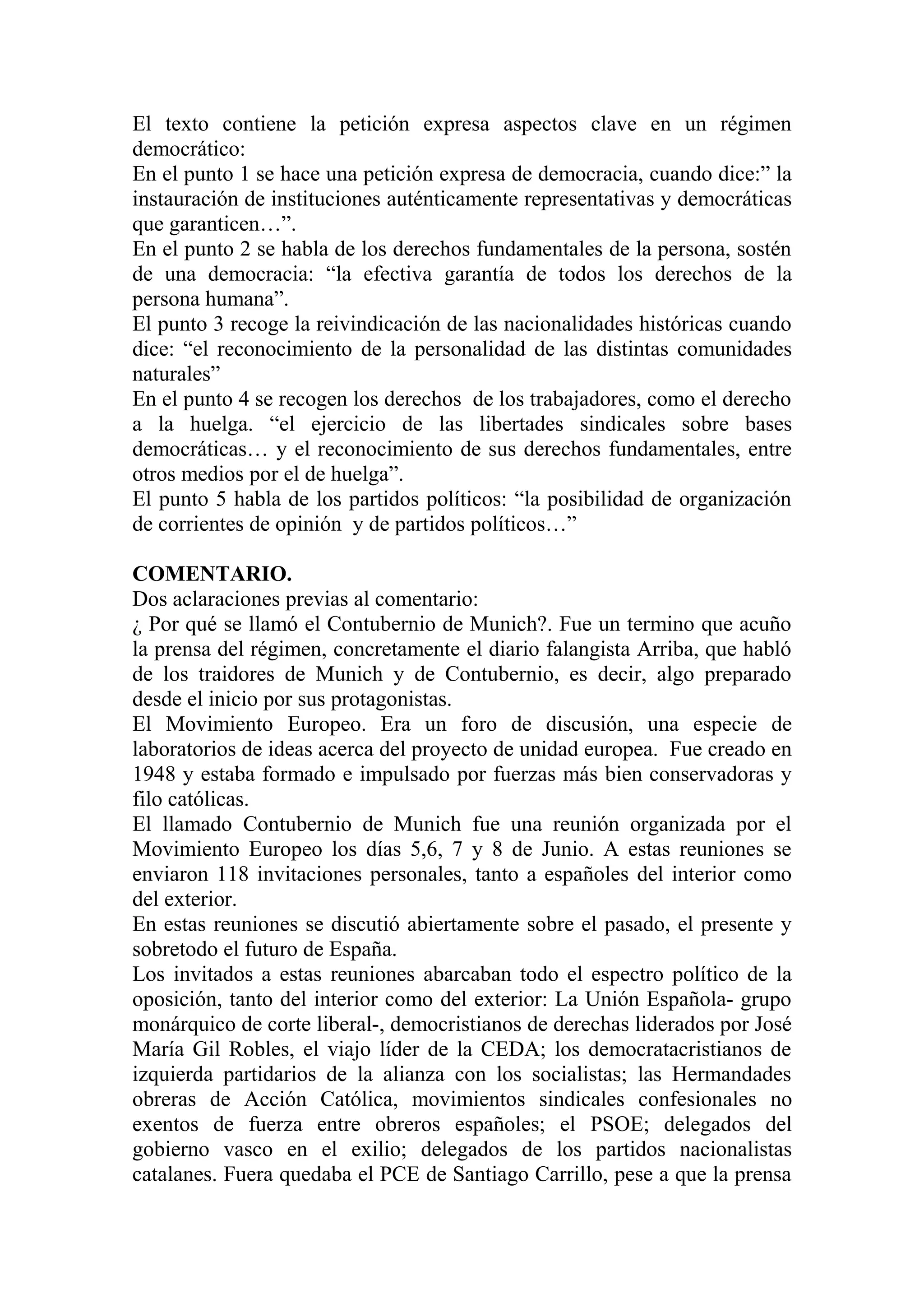 El Contubernio de Munich | DOC