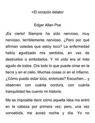 El corazón delator | DOCX