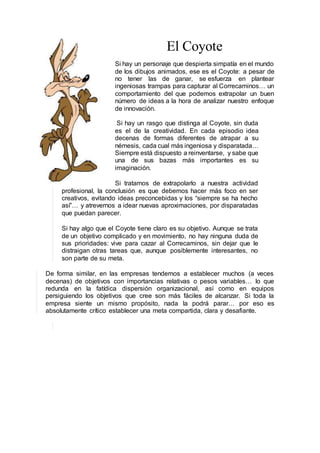 El coyote | DOCX