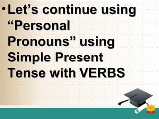 Personal Pronouns-easy examples | PPT