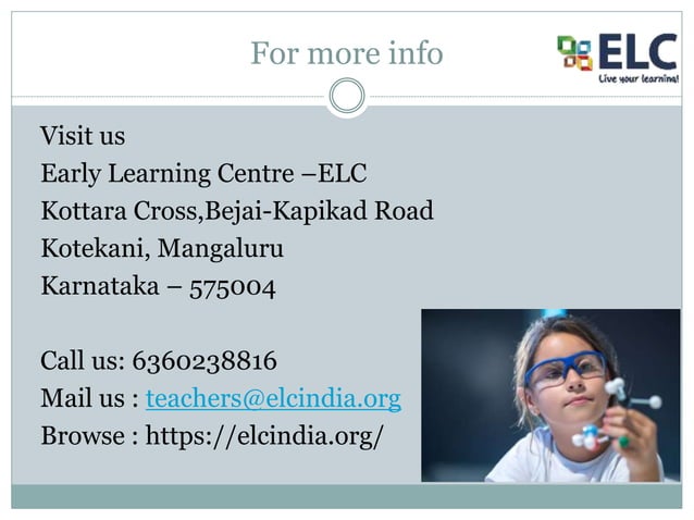 ELC- Top School in Mangalore | PPTX