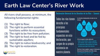 Earth Law Center: Rights of Rivers | PPTX