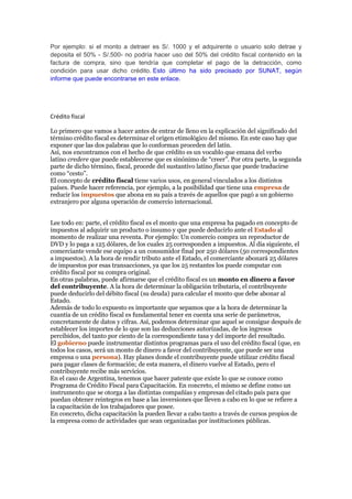 El crédito fiscal sobre el impuesto general a las ventas | DOCX
