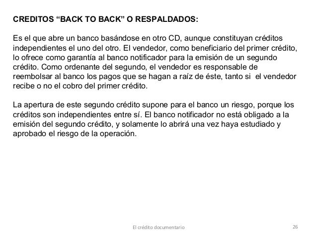 Credito Confirmado Definicion - creditoebli