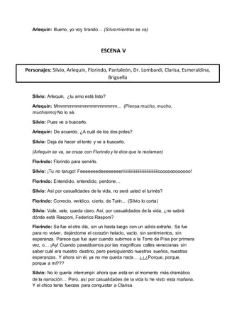 El criado de dos amos | DOCX