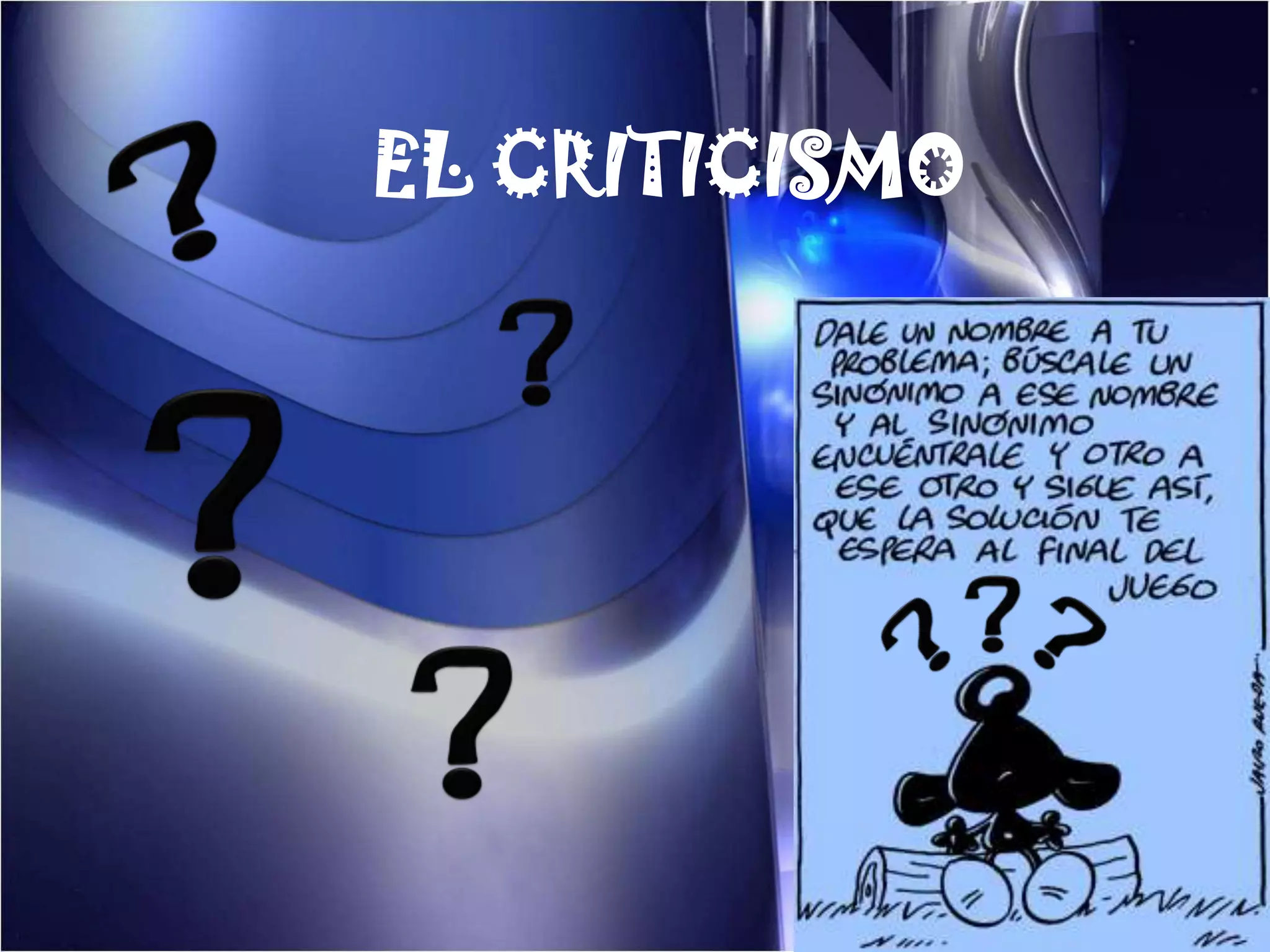 El Criticismo | PPTX
