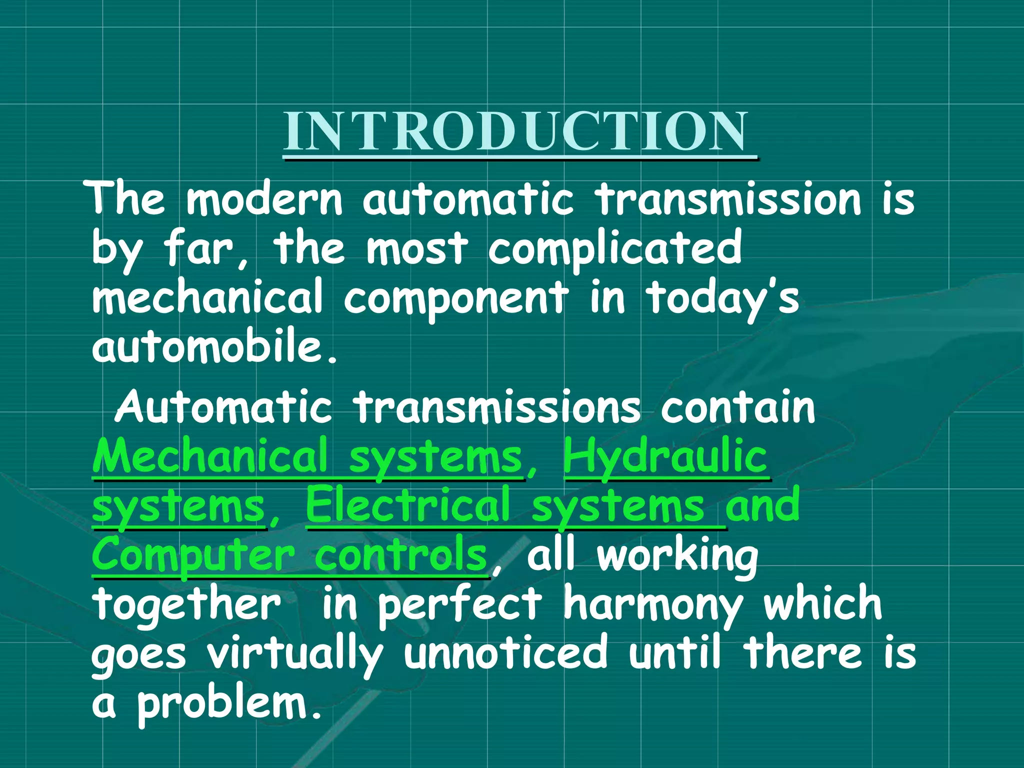 Electronic control of automatic transmission | PPTX
