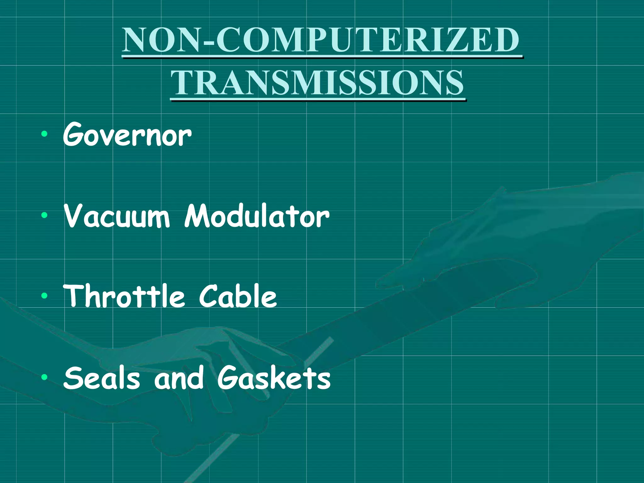 Electronic control of automatic transmission | PPTX