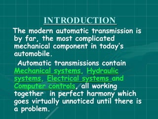 Electronic control of automatic transmission | PPTX