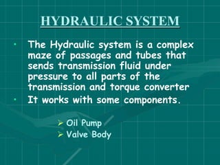 Electronic control of automatic transmission | PPTX