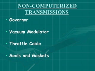 Electronic control of automatic transmission | PPTX