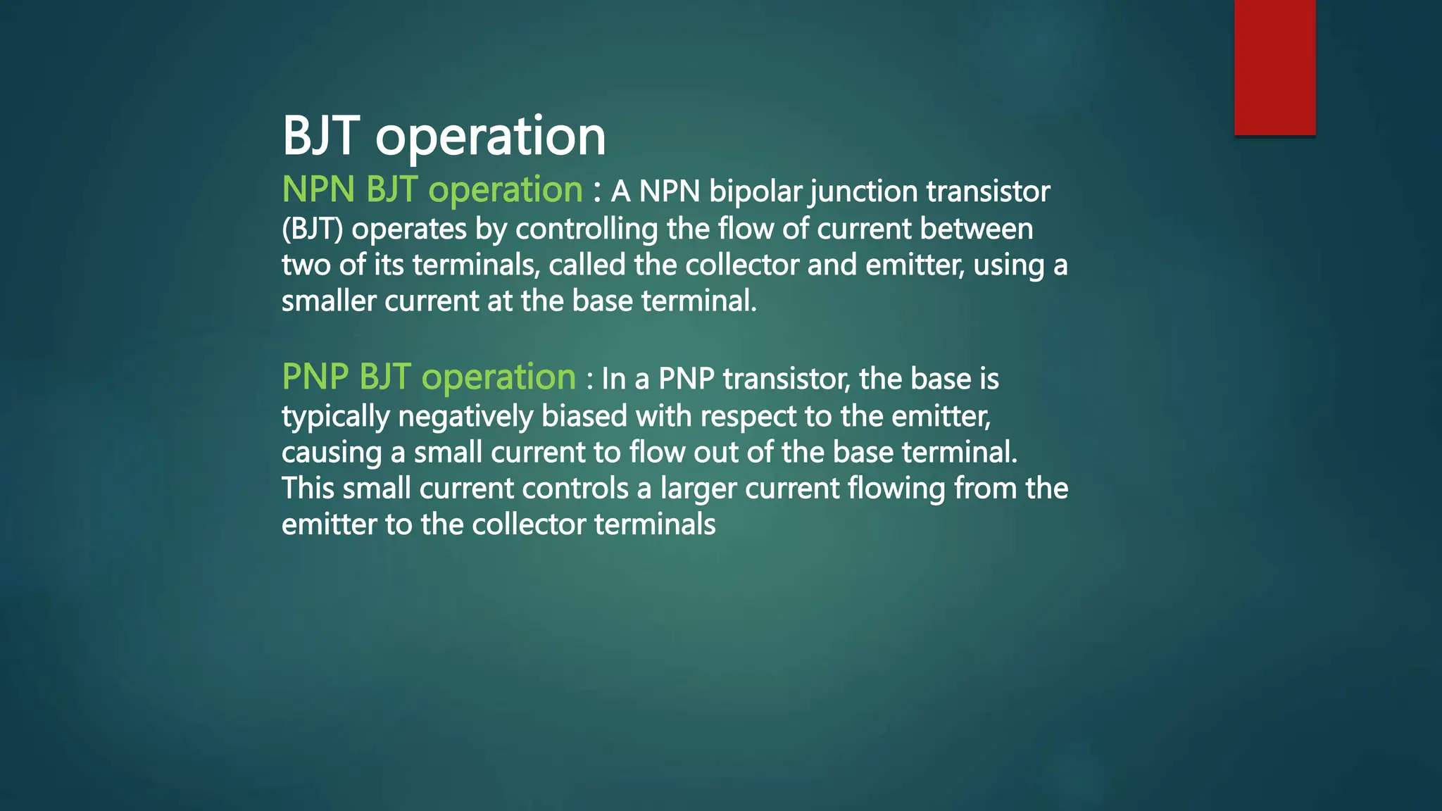 Introduction of BJT and FET and their difference pptx | PPTX